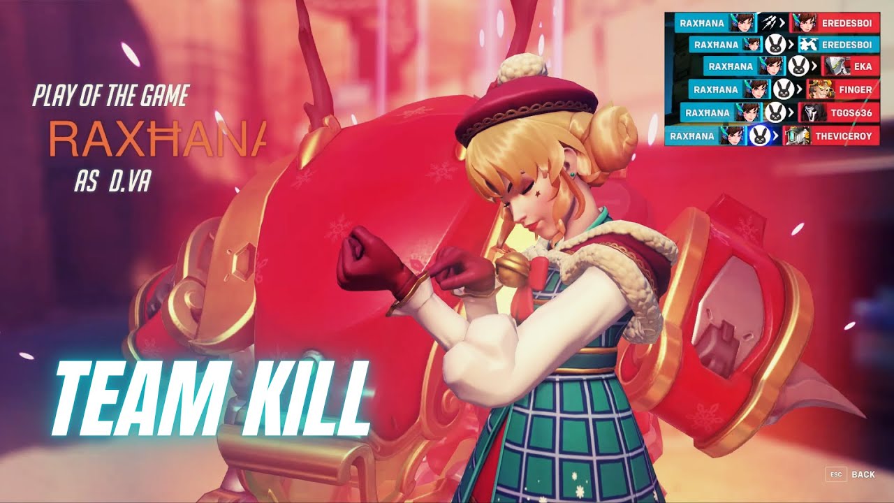 Sneaky Dva 5k Team Kill Clutches Game Overwatch 2 Potg Youtube