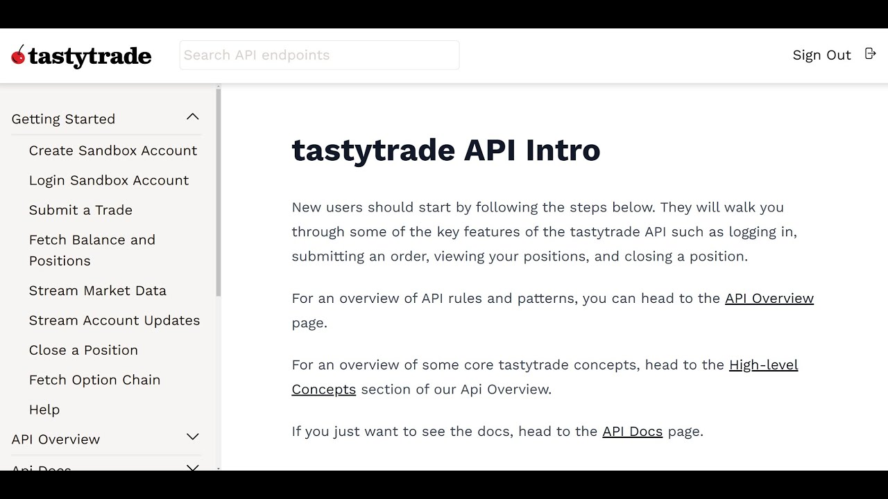 Get Started With Tastytrade Api Youtube