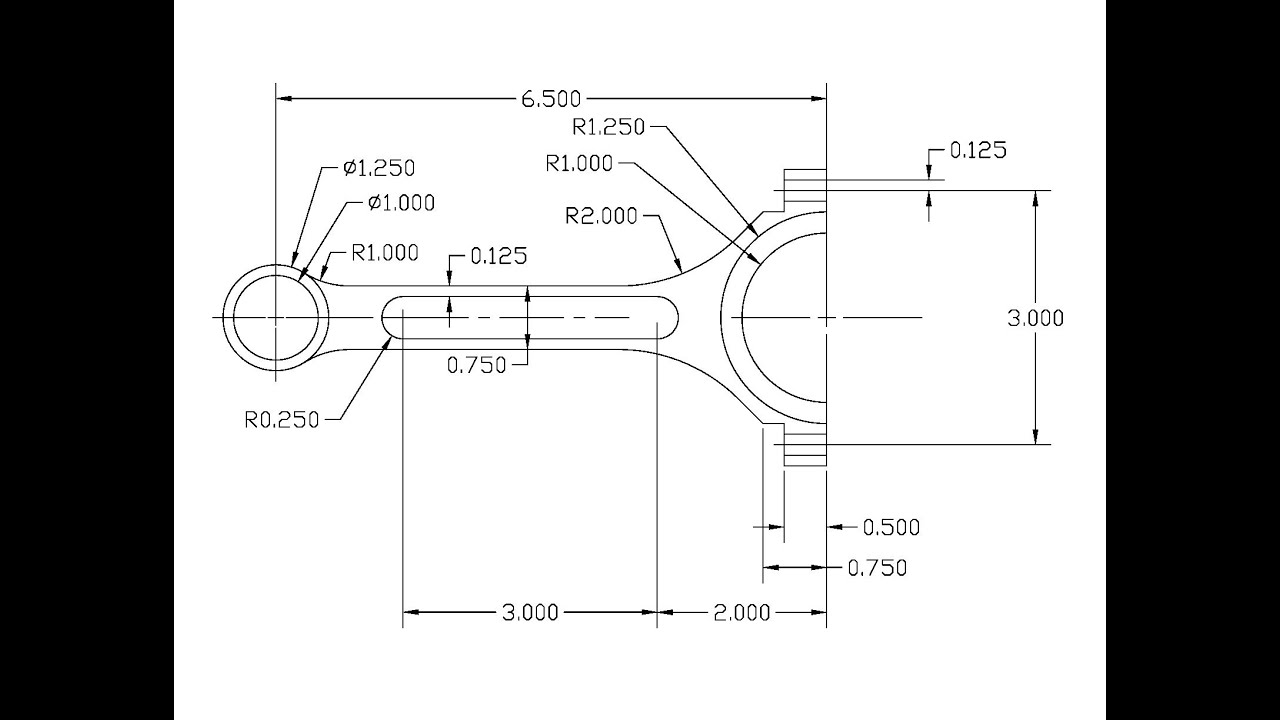 How To Make A Connecting Rod In Autocad At Jason Haffey Blog
