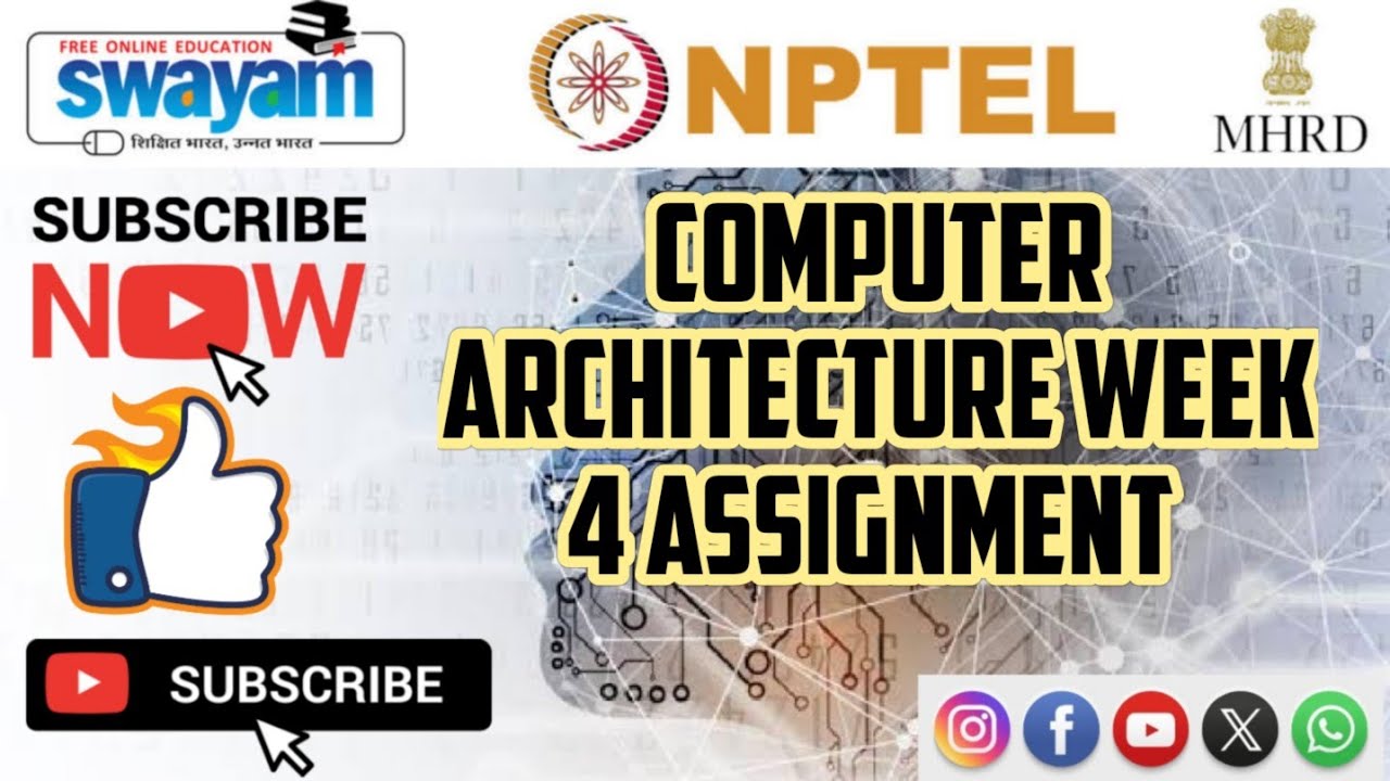 Computer Architecture Week 4 Quiz Assignment Answers 4 2024 Nptel