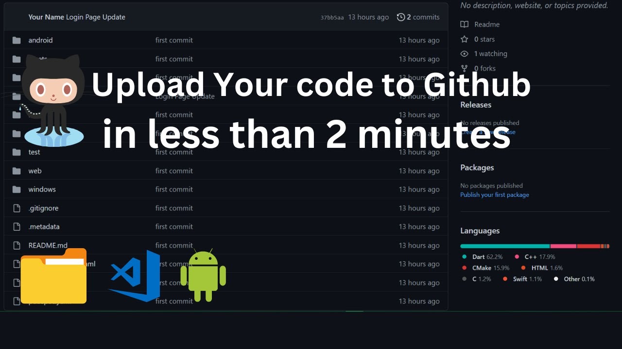 How To Upload Your Project To Github In 2022 Simple Way How To