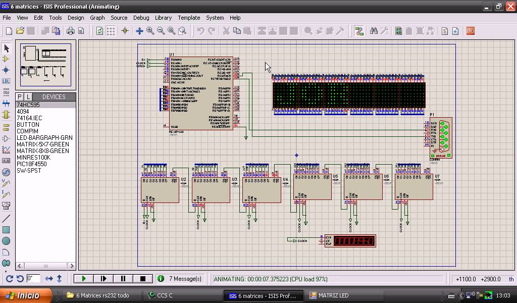Led 8x48 18f4550 Youtube