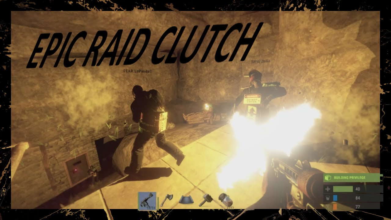 Rust Epic Raid Defence Youtube