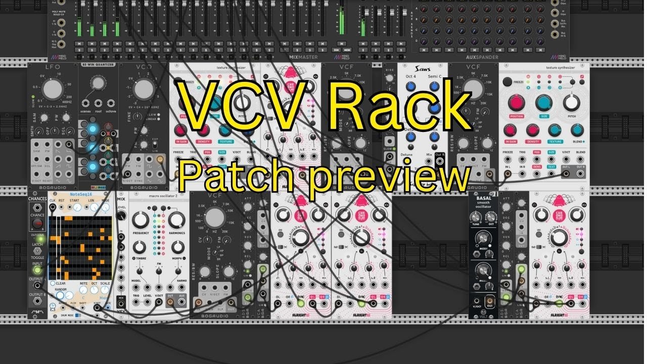 Vcv Rack Patch Preview Generative Ambient Composition Youtube