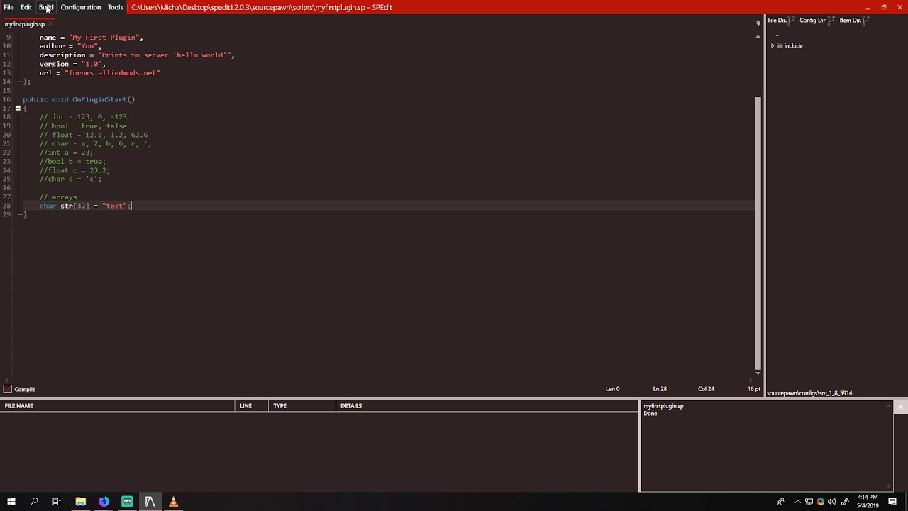 Sourcemod Plugin Tutorial 2 Types Youtube