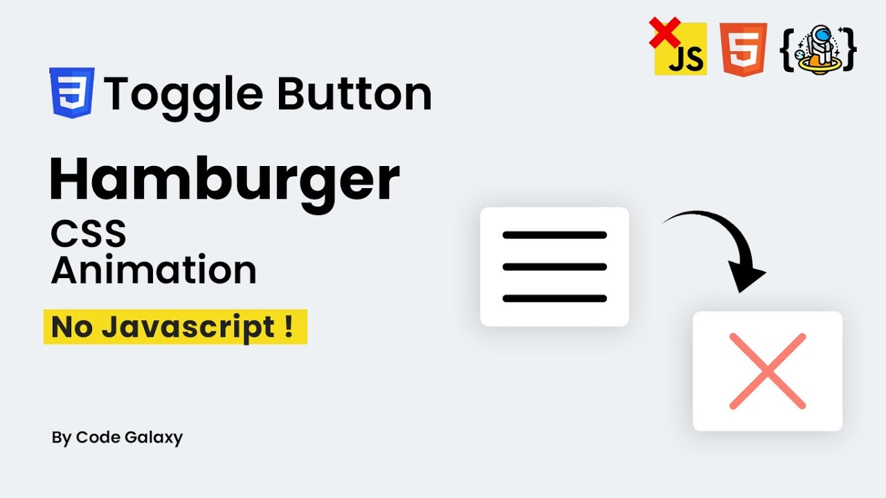 How To Create A Toggle Button With Html Pure Css Without Using Js