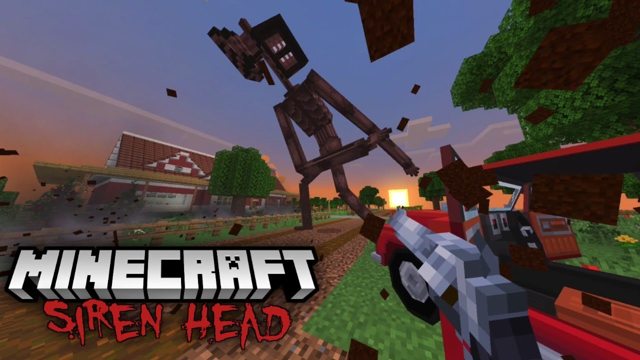 Minecraft Siren Head V4 Revamped Addon For Mcpe Bedrock Youtube