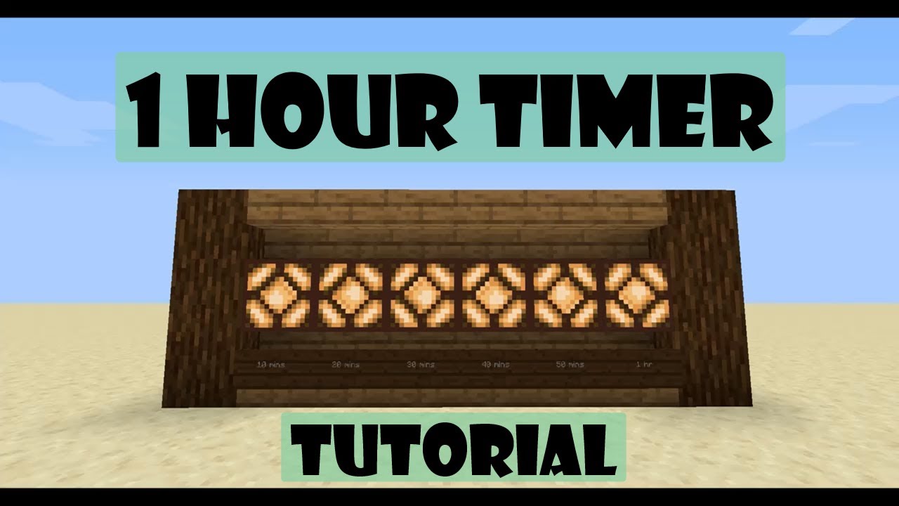 1 Hour Timer Tutorial Minecraft Youtube
