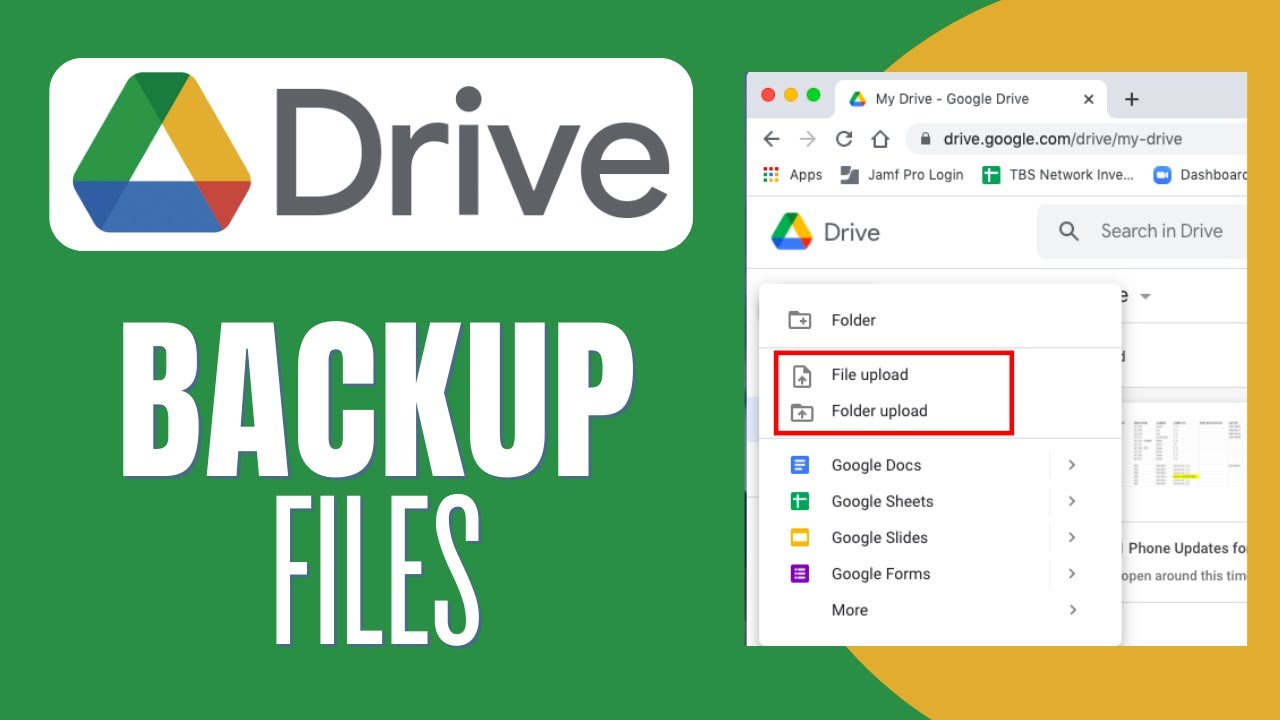How To Backup Files With Google Drive Youtube