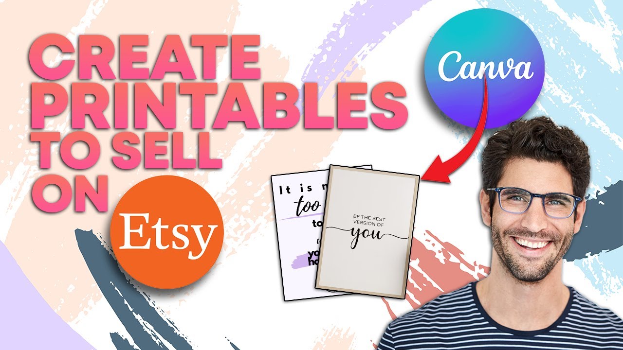 How To Make Printables To Sell On Etsy Canva Tutorial 2023 Youtube