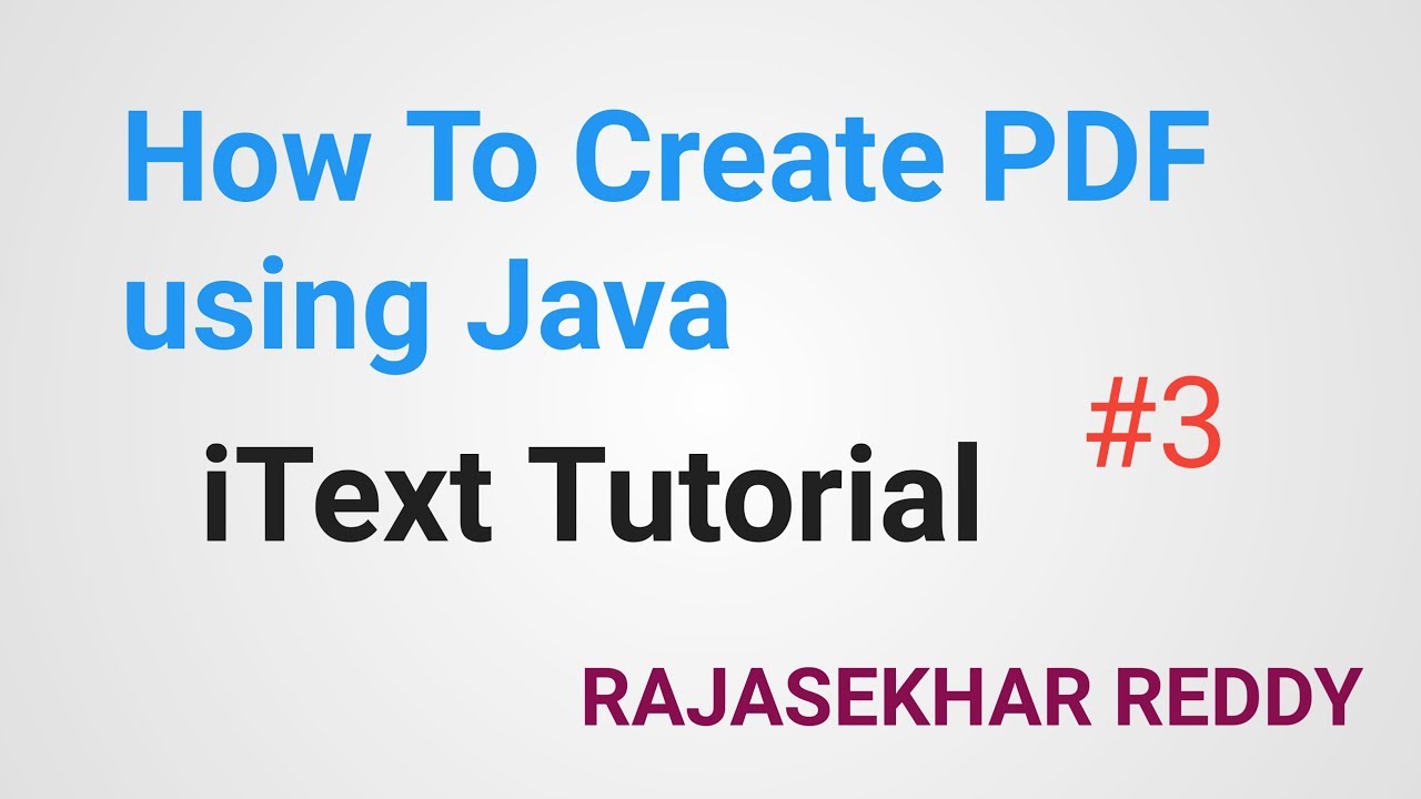3 Itext Tutorial Create Pdf Document With Itextpdf Java How To