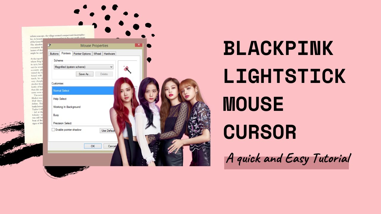Blackpink Lightstick Mouse Cursor A Quick And Easy Tutorial In Only