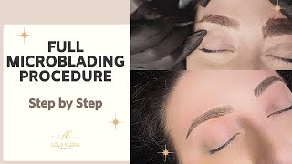 Full Microblading Procedure Tutorial Step By Step Doovi