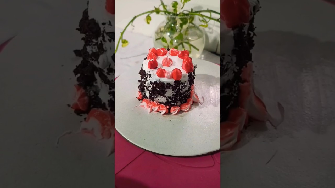 Miniature Black Forest Cake Small Cake Unique Cake Shorts Cake