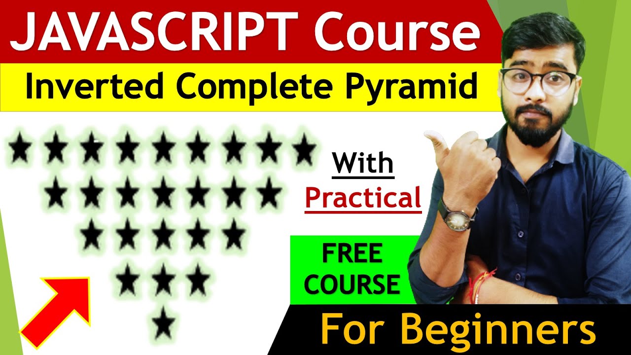 Javascript Star Pattern Program Inverted Complete Pyramid Javascript