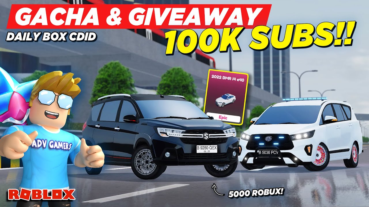 Gacha Dan Giveaway 5000 Robux Spesial 100 Ribu Subscriber Cdid