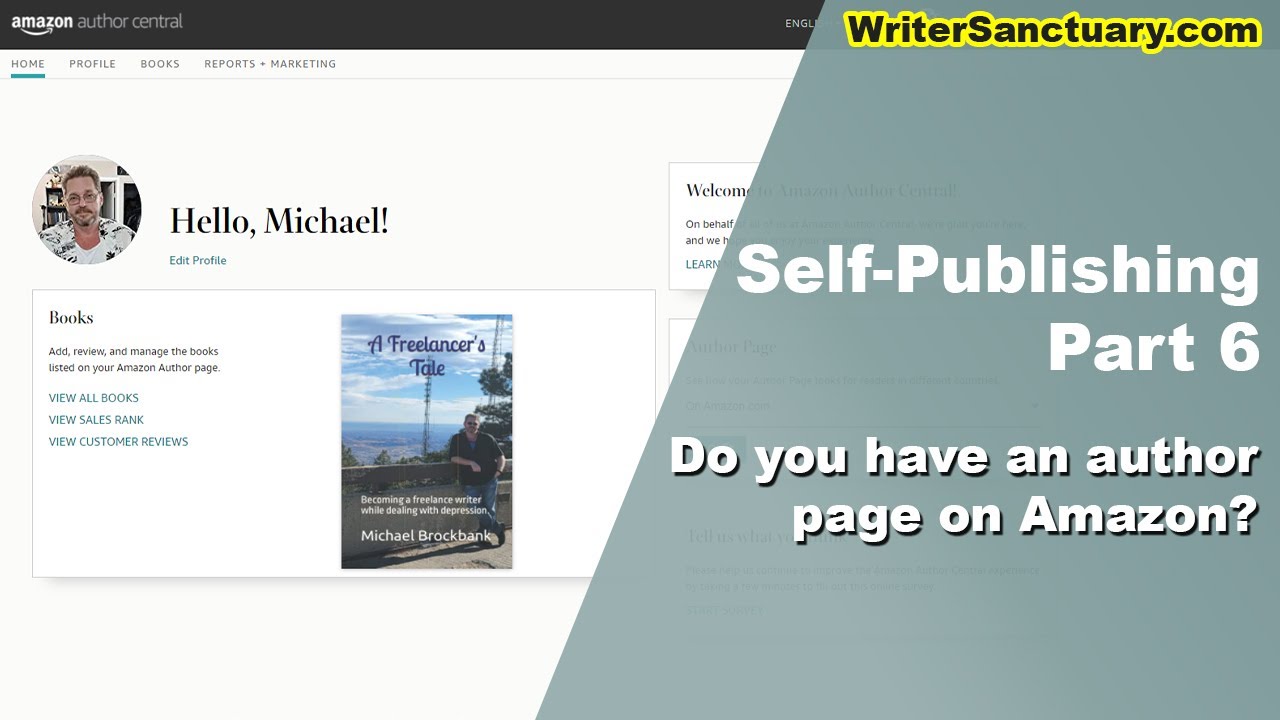 Self Publishing An Ebook Part 6 Author Central For Kdp Youtube