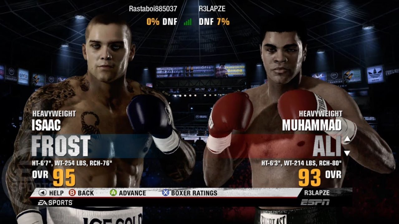 Fighting Isaac Frost S Fight Night Champion Online H2h Youtube
