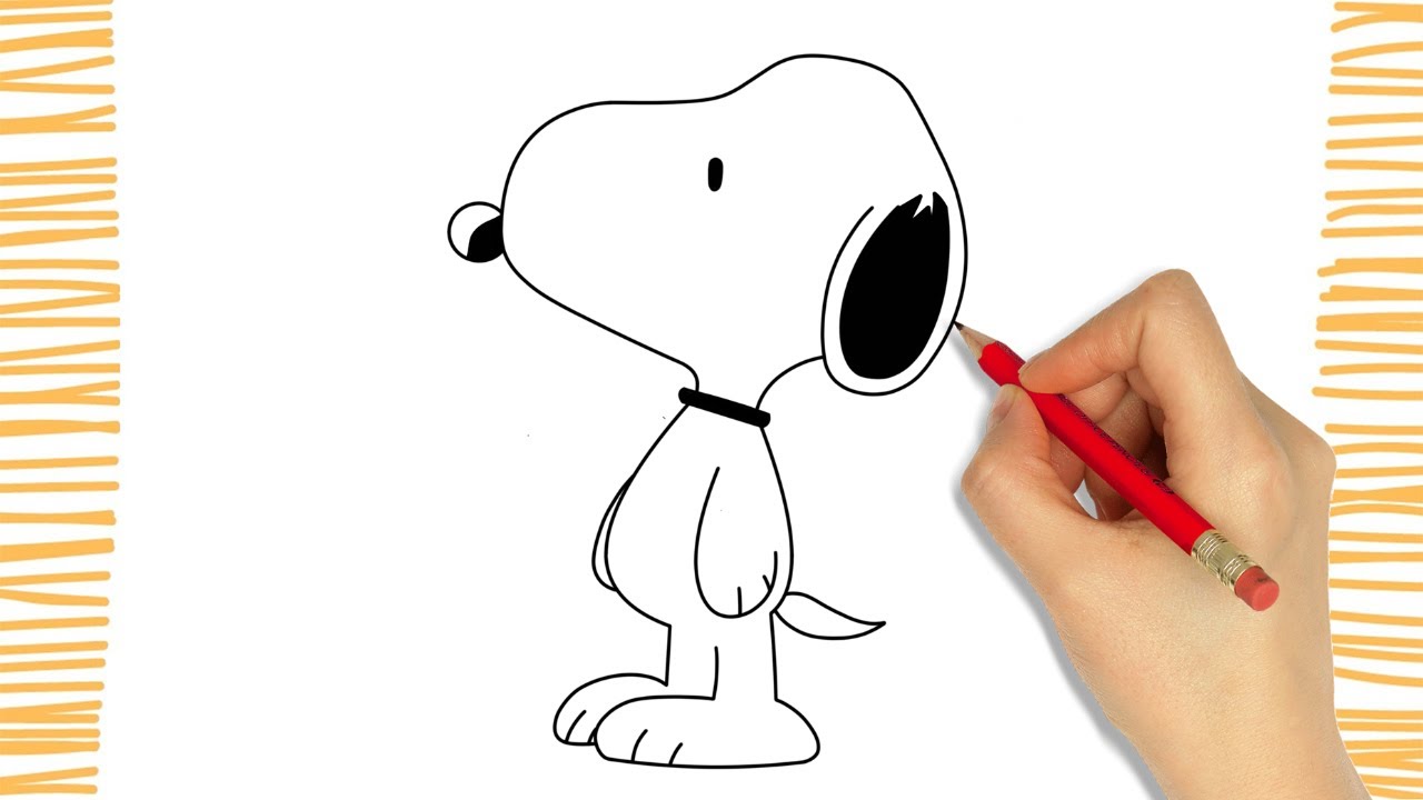 Como Dibujar A Snoopy Youtube