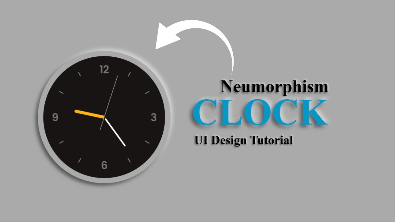 Javascript Clock Css Neumorphism Working Analog Clock Ui Design