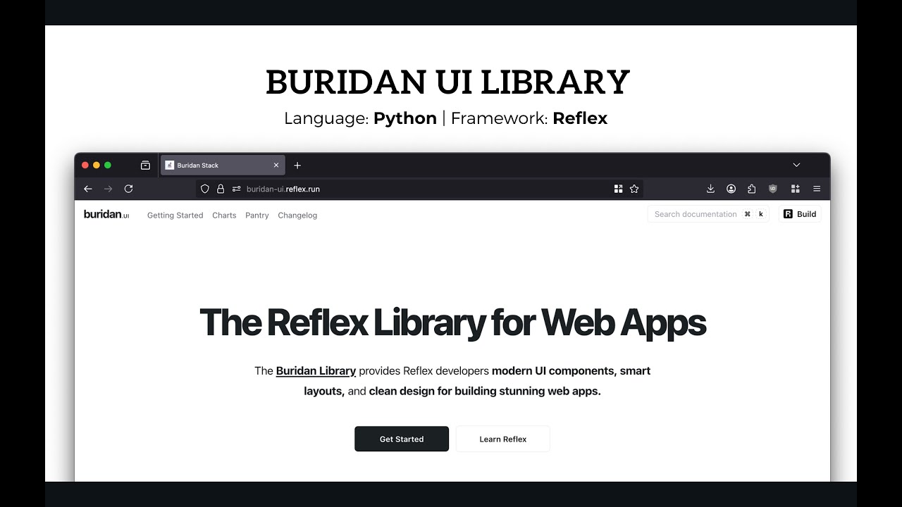 Python Web App Ui Library Youtube