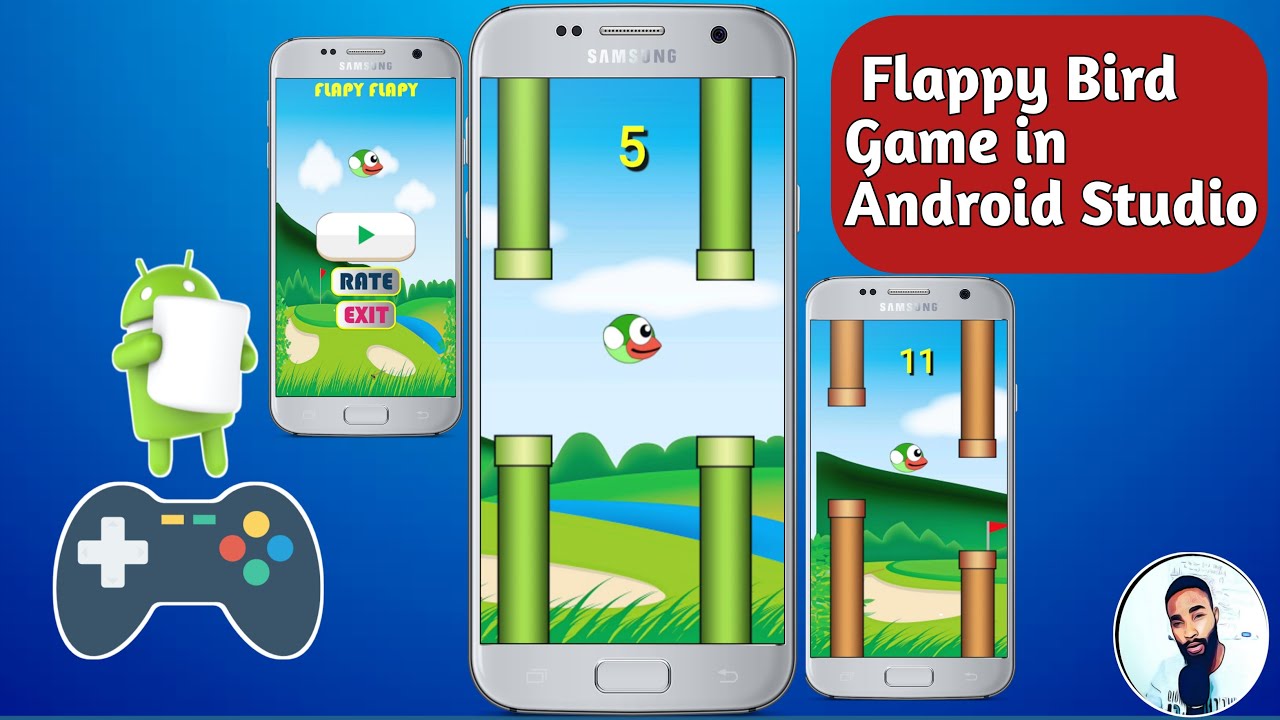 Create Flappy Bird Game In Android Studio Using Java Youtube