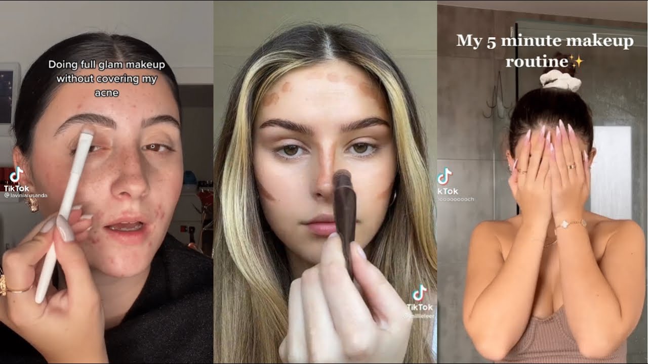 Makeup Routines Tiktok Compilation Youtube