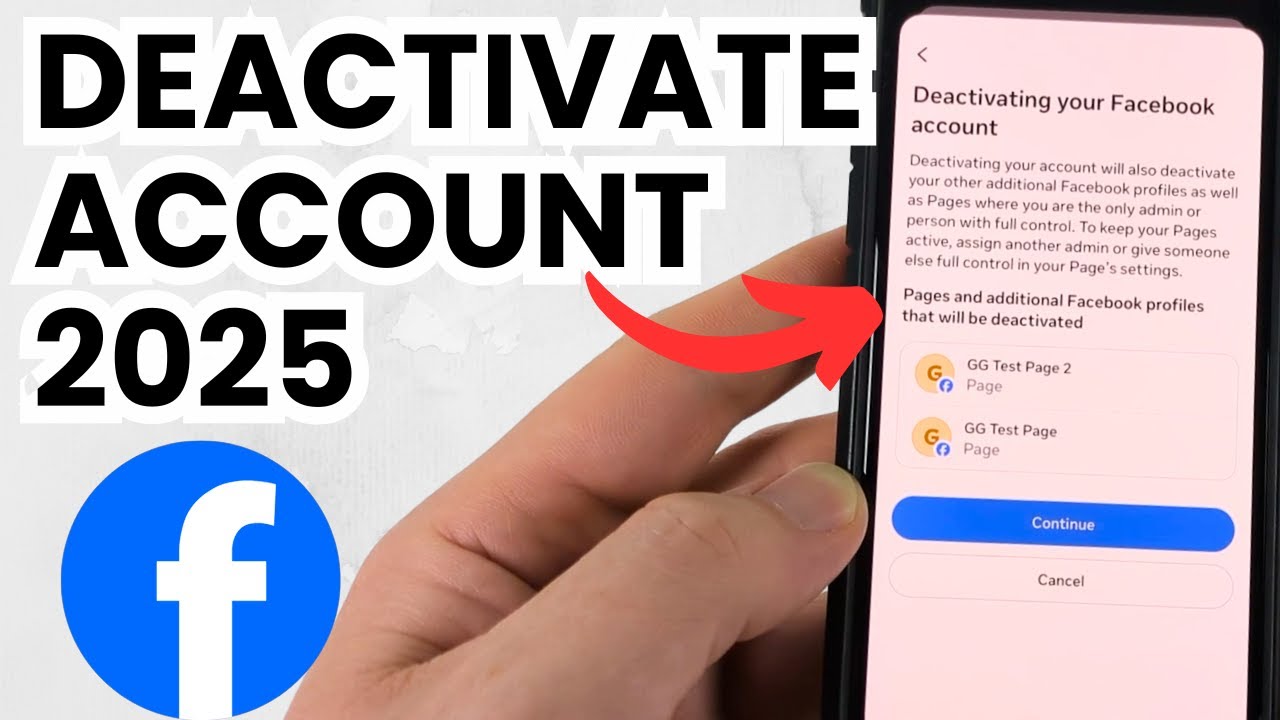 How To Deactivate Facebook Account 2025 Working Youtube