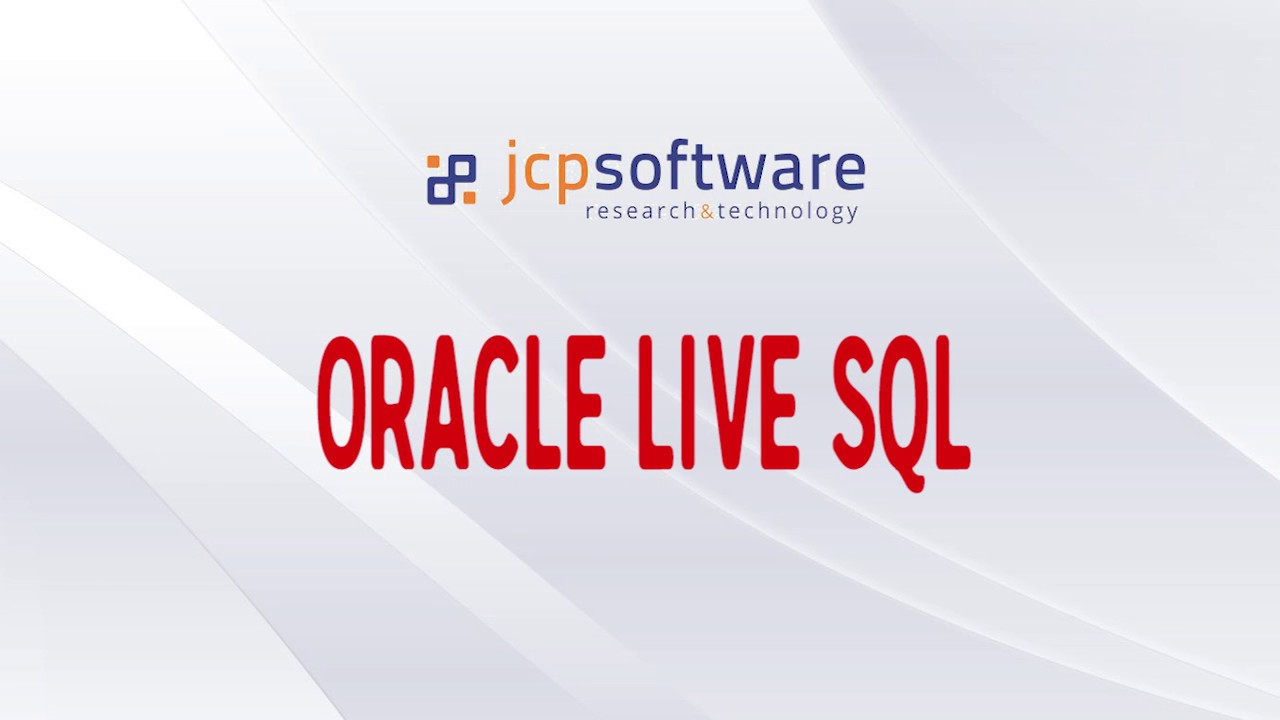 Oracle Live Sql Youtube