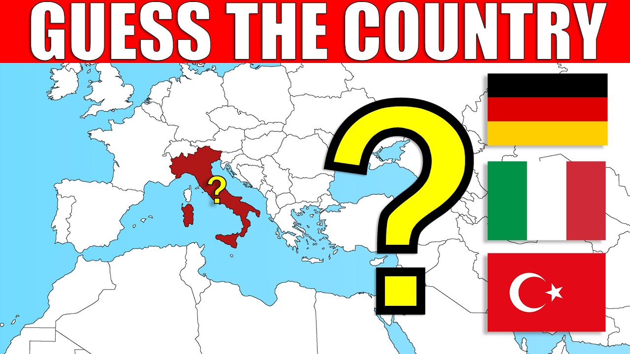 Guess The Country On The Map Geography Quiz Challenge At Vivian
