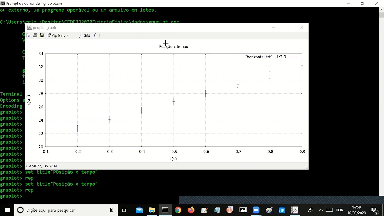 Plotando Gráficos Com O Gnuplot Youtube