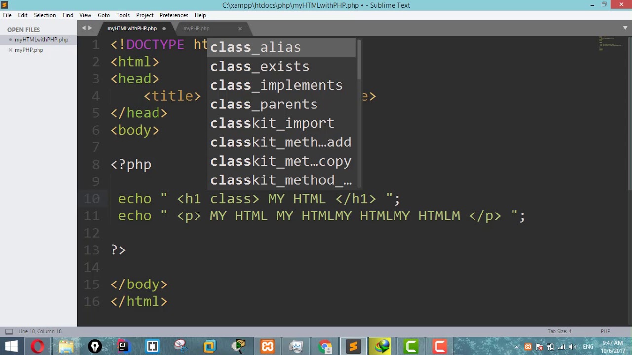 Php Tutorial For Beginners 9 Echo With Escaping Characters Single