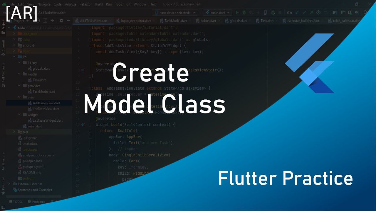 Flutter Practice Create A Model Class Youtube