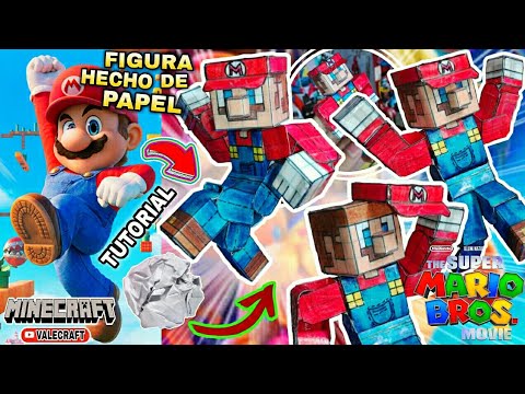 Como Hacer A Super Mario Bros Figura Hecho De Papel Minecraft