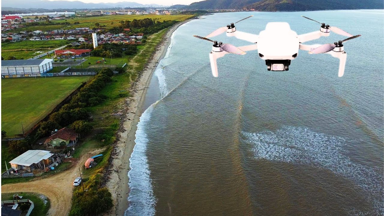 Drone Na Praia De Tijucas Youtube