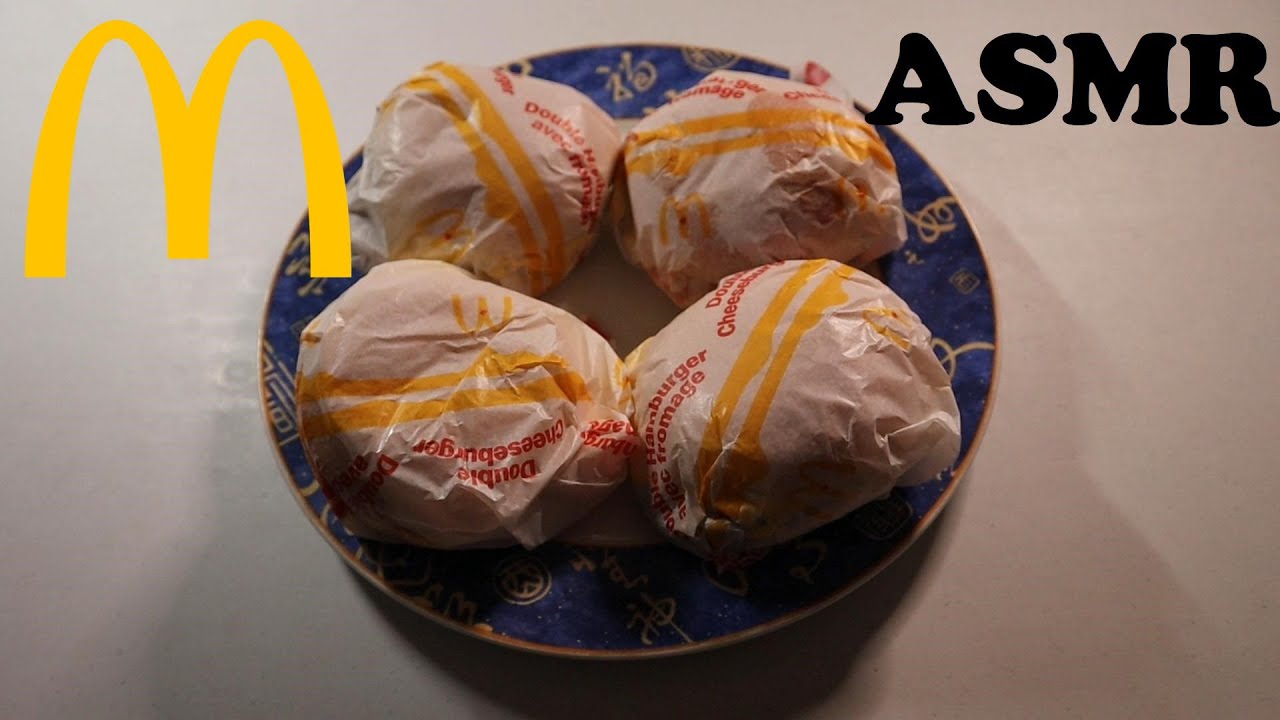 Mcdonald S Double Cheeseburgers Asmr Mukbang Youtube