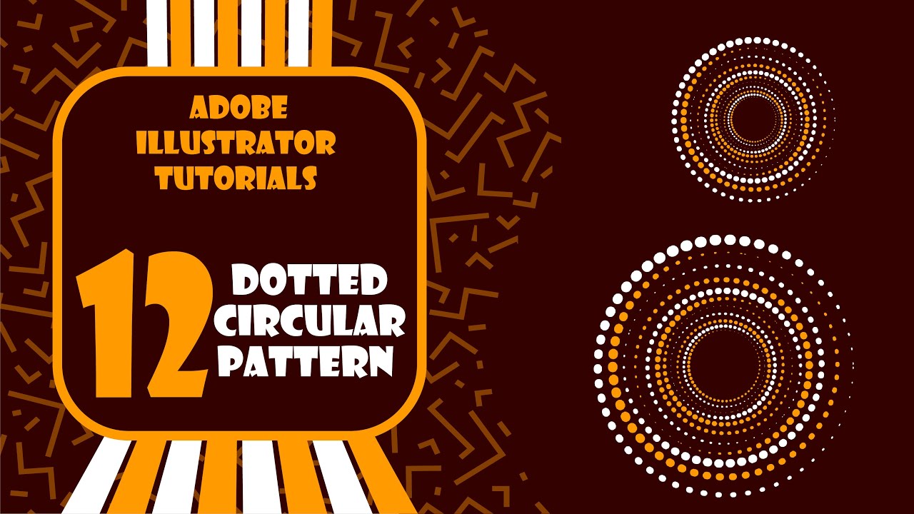 Adobe Illustrator Tutorials 12 Dotted Circular Pattern Youtube