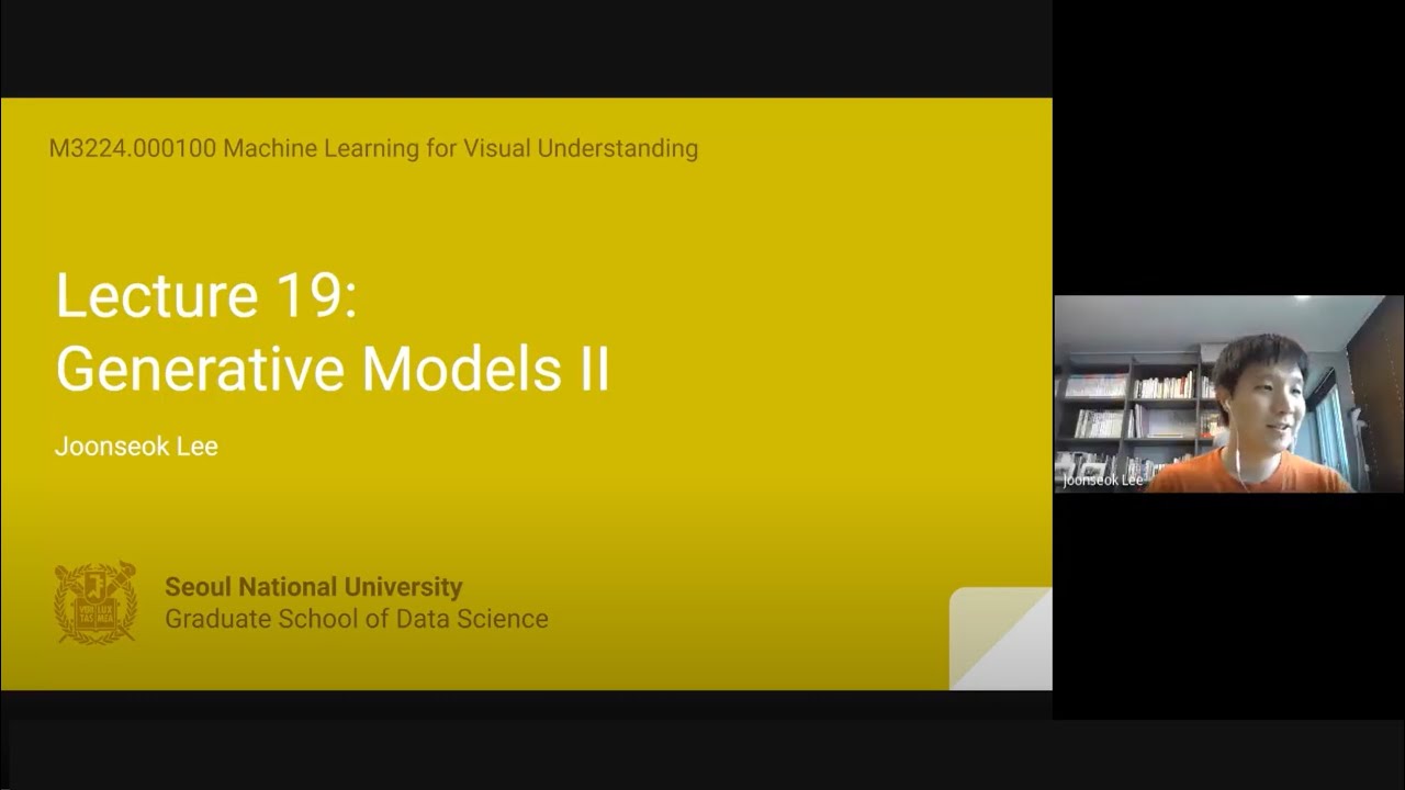Lecture 19 1 Generative Models Ii Youtube