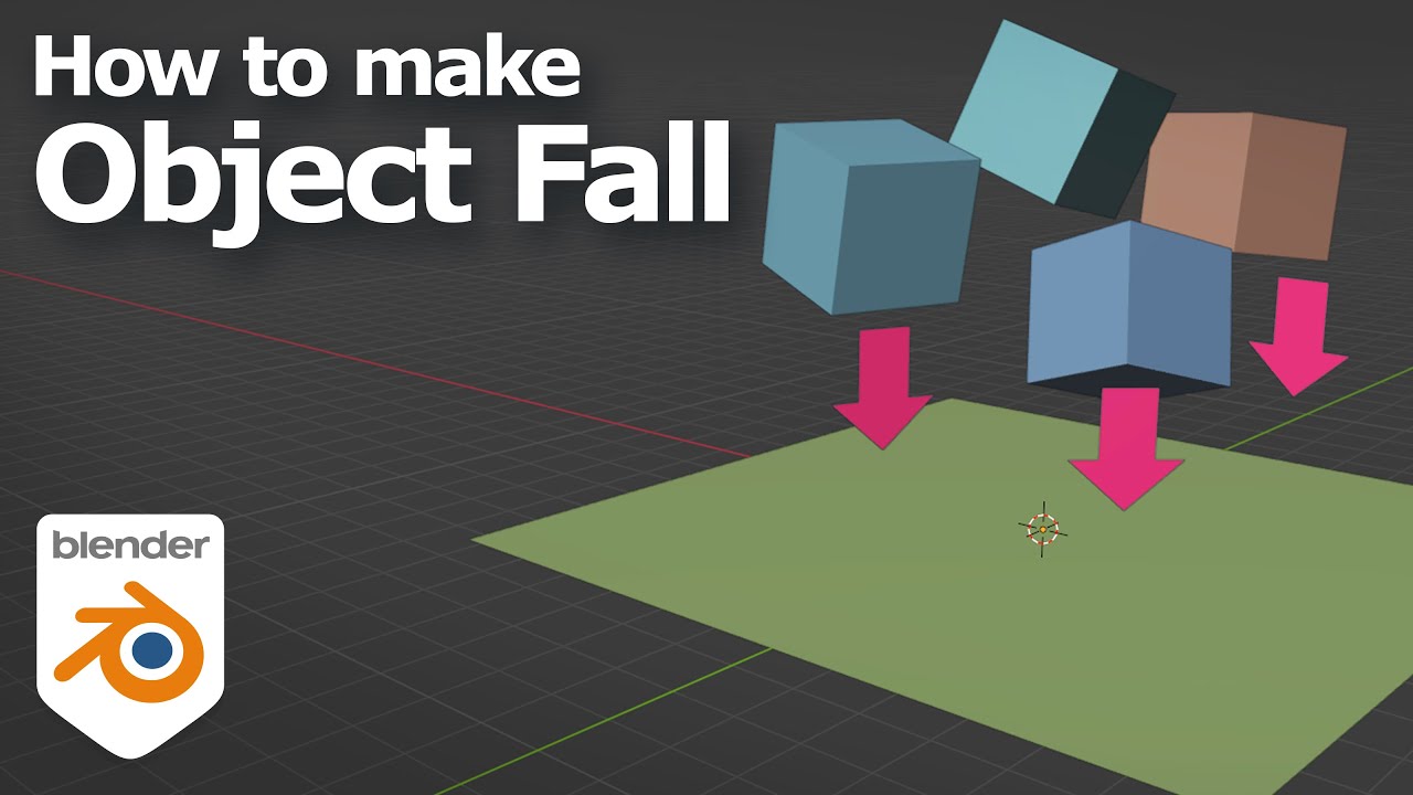 How To Make Object Fall In Blender Youtube