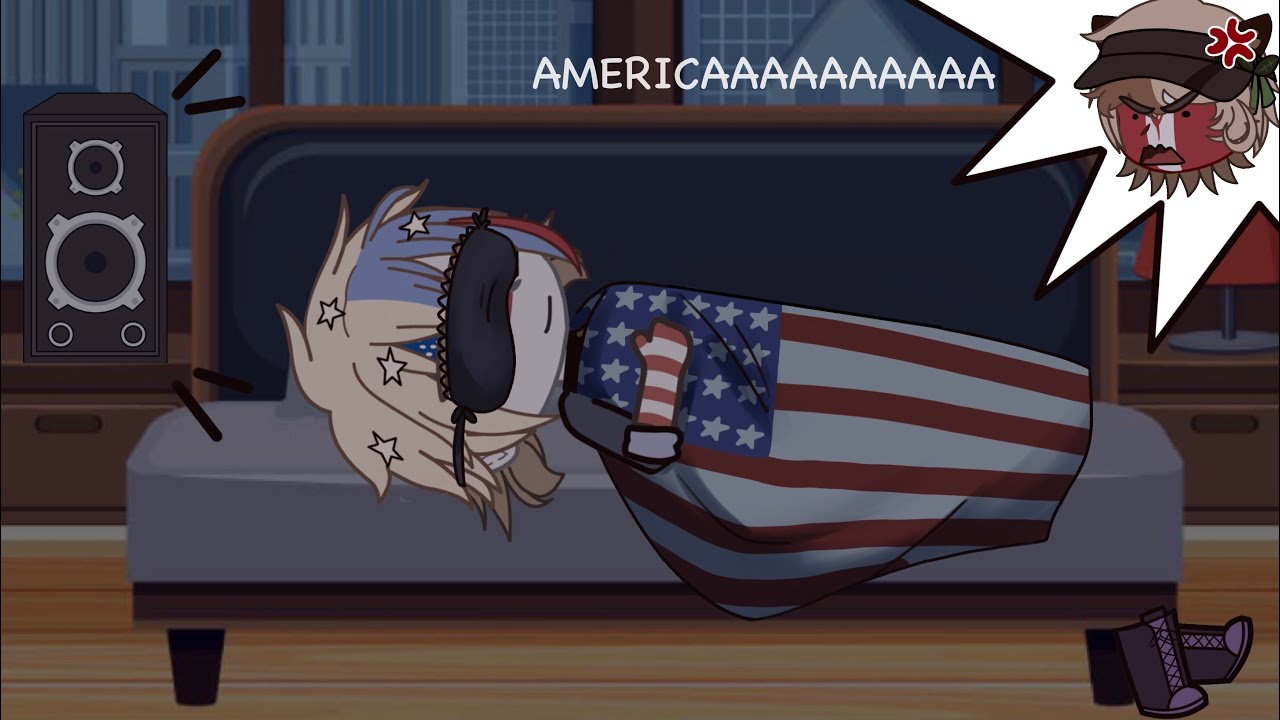 Canada Gets 0 Sleep Countryhumans Gacha Canada Usa Youtube