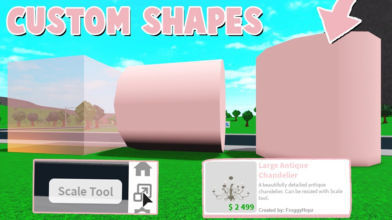 New Scale Tool Bloxburg Update Custom Shapes More Roblox Youtube