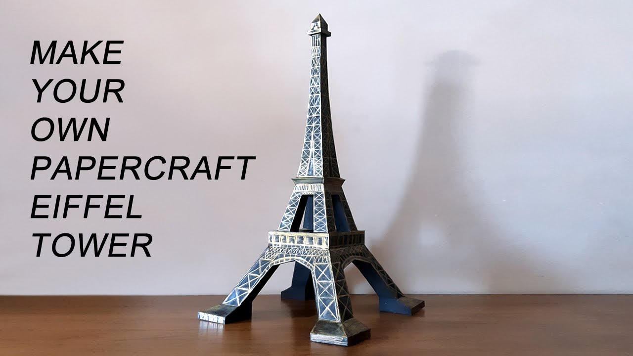 Eiffel Tower Paper Cutouts Eiffel Tower Sculpture Papercraft 3d