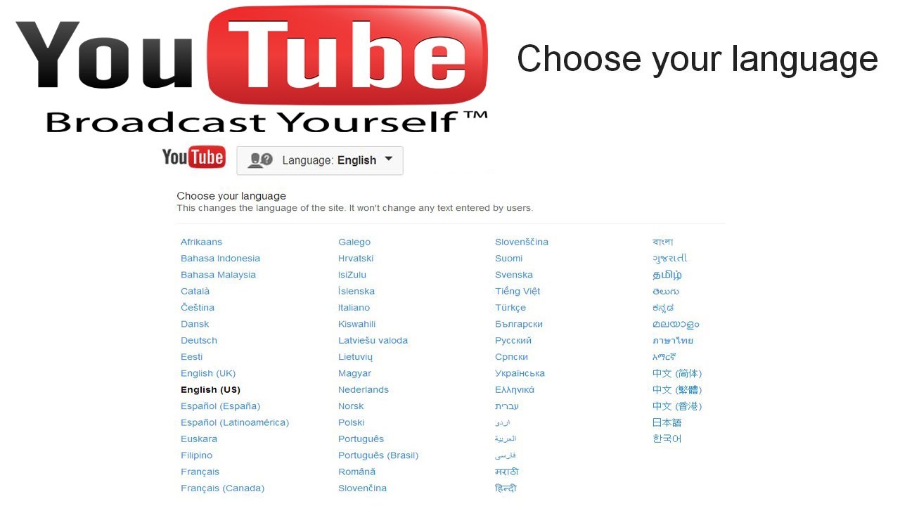 How To Change Language Youtube