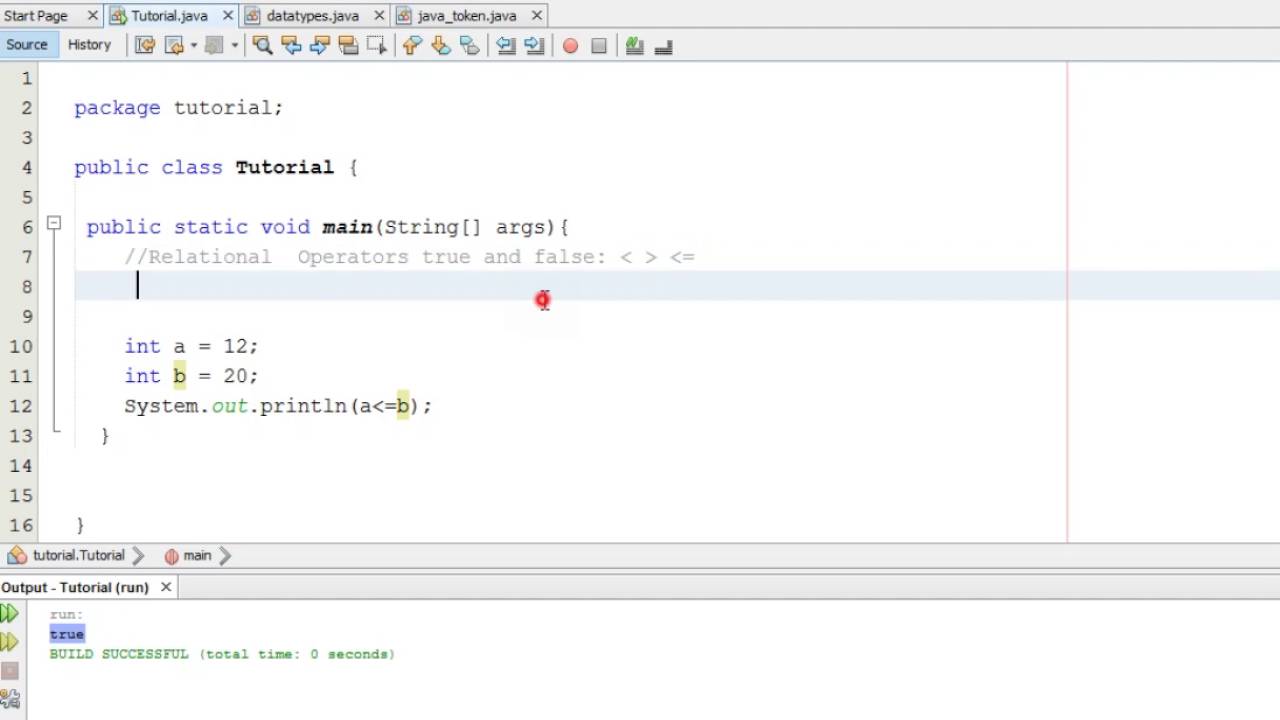 Java Relational Operators Youtube