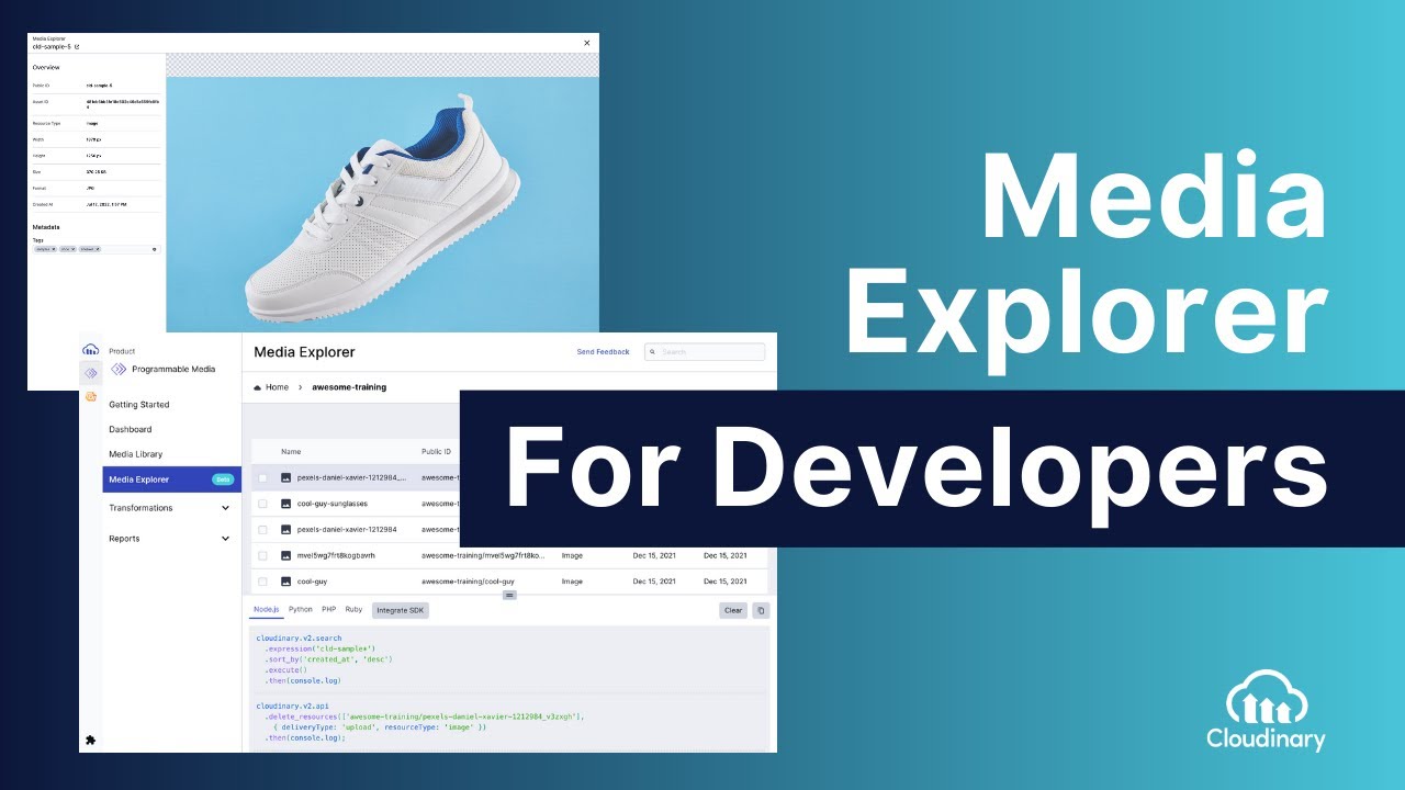 Media Explorer For Developers Cloudinary Product Update Youtube