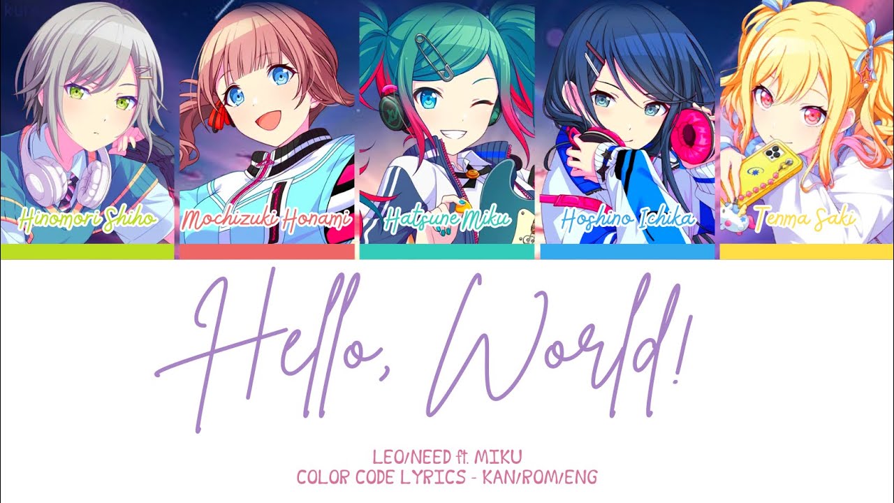 Project Sekai Hello World Leo Need Miku Kan Rom Eng Youtube