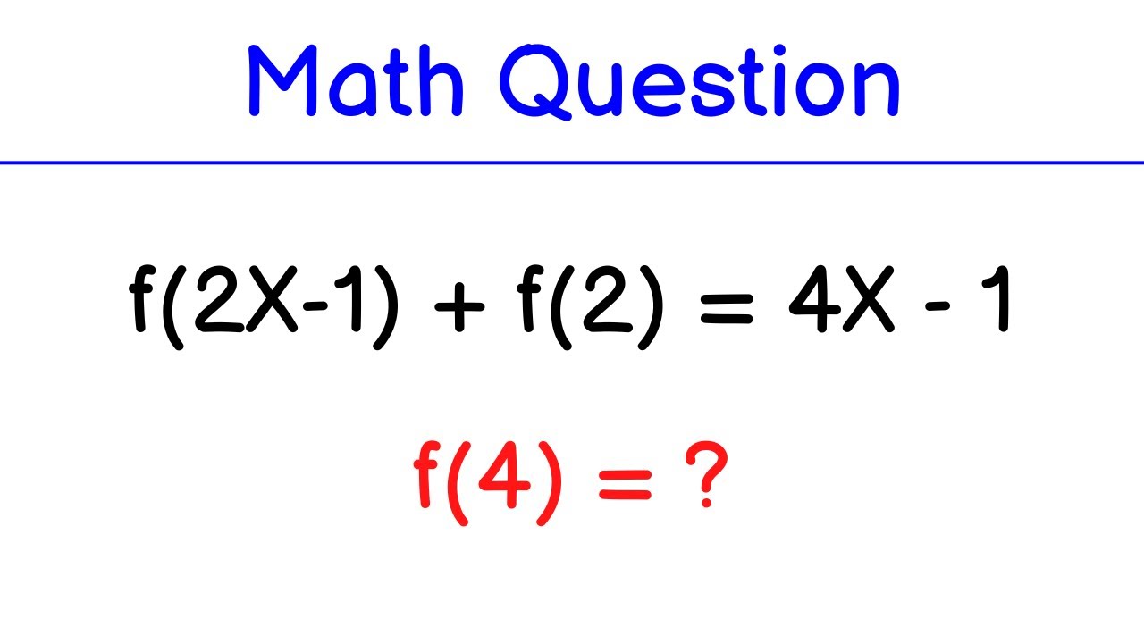 A Problem Of Function 3 Different Methods To Solve Youtube