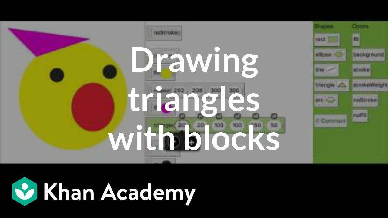 Drawing Triangles With Blocks Youtube