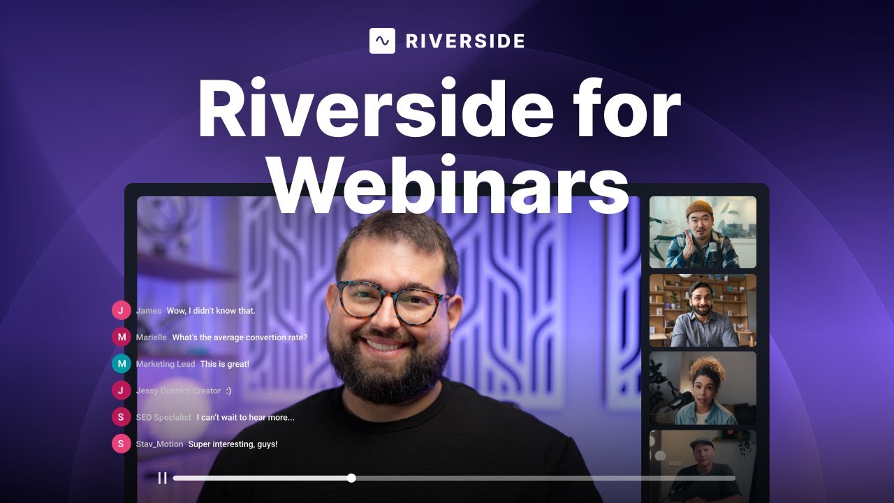 Master Riverside Webinars Record Live Stream And Repurpose Your
