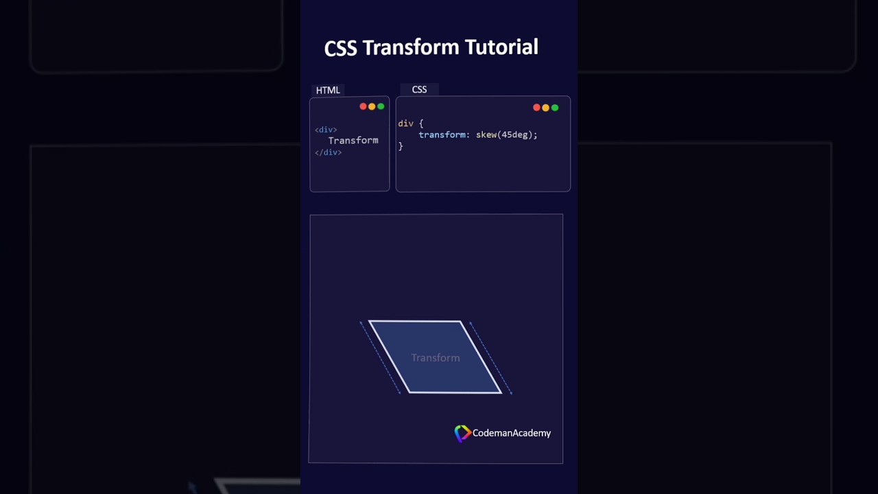 Css Transform Tutorial Coding Youtube